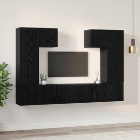 Sestava TV skříněk 7 ks Černý dub Kompozitní dřevo 3393136