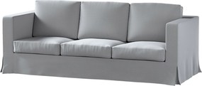 Potah na pohovku IKEA  Karlanda 3-místná nerozkládací, dlouhý barva šedá látka sametová