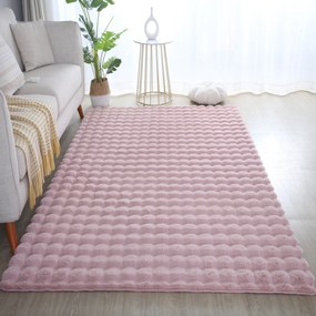 Ayyildiz, Kusový koberec Ambiance 5110 Rose, 80x150, růžová, obývací pokoj