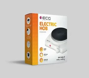 ECG EV 1512 bílá / Jednoplotýnkový elektrický vařič / 1500W / prům. 18