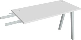Hobis Kancelářský stůl k řetězení Hobis UEA 1200RU, deskaakát, bílá RAL 9016