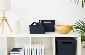 Rotho Úložný box s víkem a s madly BRISEN 7l, 26x18x21cm, černý