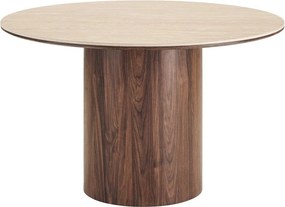 Kulatý jídelní stůl s keramickou deskou ø 120 cm Delphi – House Nordic