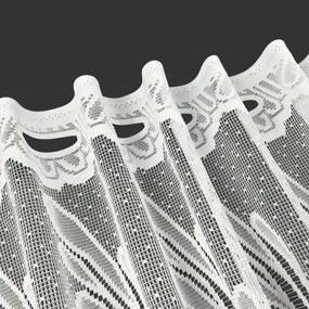 Vitrážová žakárová záclona 4648 - výška 40,60,90 cm , metráž
