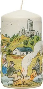 Svíčka s ilustrací Podzim