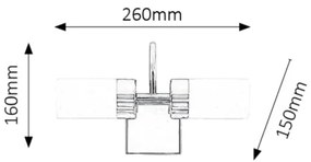 Rabalux 5714 - LED Koupelnové nástěnné svítidlo BETTY 2xLED/4W/230V lesklý chrom