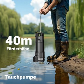 Ponorné čerpadlo Wiltec – 1200 W, 6000 l/h, 7 m (65343)