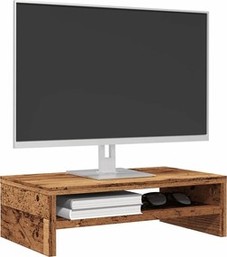 vidaXL Stojan na monitor 42x24x13 cm kompozitní dřevo [800220] Barva: Staré dřevo