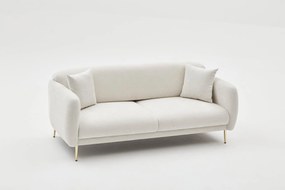 Atelier del Sofa 3-místná pohovka Simena - Cream, Krémová, Zlatá