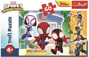 Trefl - Puzzle - Ve světě Spideyho / 60 dílků / 33 x 22 cm / věk 4+