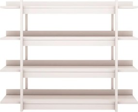 Dřevěná nástěná knihovna FRAME kašmírová