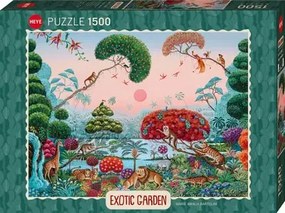 HEYE Puzzle Exotická zahrada: Úžasná džungle / 1500 dílků / 80 x 60 cm