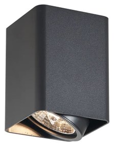 Designové přisazené bodové svítidlo černé GU10 70mm otočné a naklápěcí - Vox