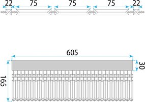 Toolight Toolight, stropní svítidlo 60cm, 8xE14, APP1729-8C, zlatá lesklá, OSW-06355