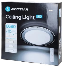 Aigostar - LED Stm stropní svítidlo LED/60W/230V 2700-6500K pr. 52,7 cm chrom+DO