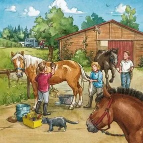 Ravensburger Den s koňmi / 3x49 dílků / od 5 let