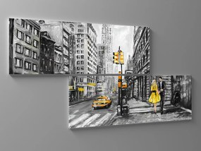 Liox Obraz New York žluté taxi Rozměr: 180 x 90 cm