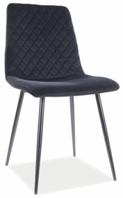 SIGNAL Jídelní židle - IRYS Velvet, různé barvy na výběr Čalounění: černá (Bluvel 19)