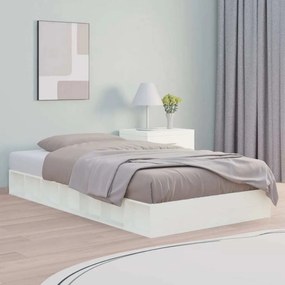 vidaXL Rám postele voskově 75 x 190 cm masivní borovice [820697] Barva: Bílá