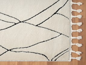 My Flair, Běhoun Moroccan Magic CA40047 weiß, 80x250, černobílá, ložnice
