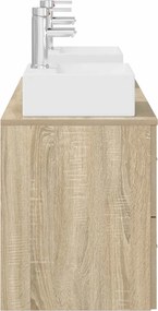 Sada koupelnových skříněk 3 ks Dub sonoma 49,5 x 41 x 62,5 cm 3405845