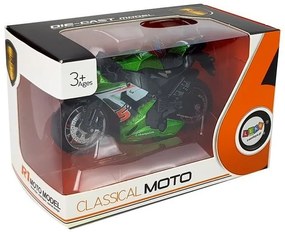 LEANToys Motorka na setrvačník se zvukem zelená