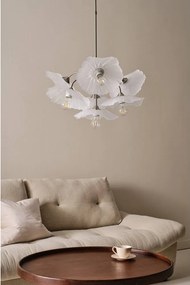Skleněné stmívatelné závěsné svítidlo v matně stříbrné barvě ø 70 cm Nugget – Jotex