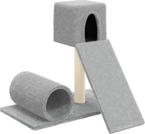 Škrabadlo pro kočky se sisalovým sloupkem světle šedé 59 cm 171607
