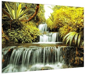Obraz indonéských vodopádů (70x50 cm)