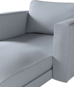 Potah na IKEA Norsborg šezlong s loketními opěrkami barva modrá látka pletený vzor