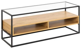 Skleněná TV skříňka Randolf (97902) dub