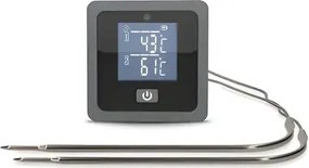 Nedis Teploměr na maso SmartLife šedá / Teploměr / Bluetooth / 2 sondy