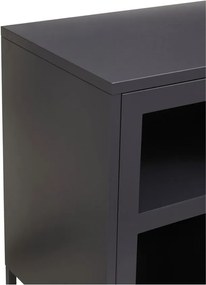 Šedá ocelová vitrína 140x80x45 cm Acier – Premier Housewares