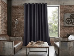 Závěs OXFORD LIGHT 140x250 cm, tmavě šedý Zavěšení: Řasící páska
