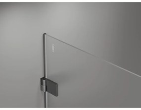 Mexen Lunar-B L sklápěcí sprchový kout levý 75 x 70 cm, čiré sklo, broušený grafit, 832L-075-070-66-00-L