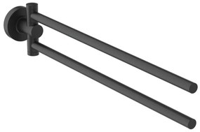 Ideal Standard IOM - Držák ručníků, otočný, délka 37 cm, hedvábná černá A9131XG