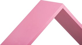 Dětský regál na hračky PABIS růžový/bílý