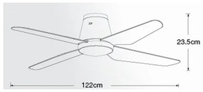 Lucci air 212999 - Stropní ventilátor AIRFUSION ARIA bílá + dálkové ovládání