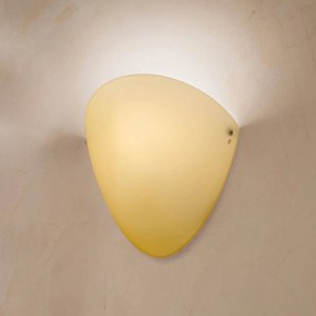 Ovalina - nástěnné světlo E27 topas lesklý