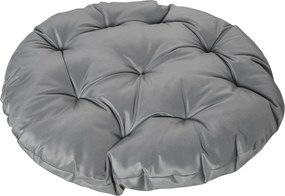 Outsunny Synthetic Rattan Otáčecí Papasan Křeslo Oválné Wicker PE Křeslo s Polštářem a Ocelovým Rámem Nosnost 160 kg pro Zahradu, Patio, Terasu 87x97…
