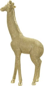 Dekorativní soška Giraffe zlatá