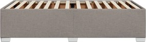 Rám postele bez matrací taupe 80x200 cm textil 3284433