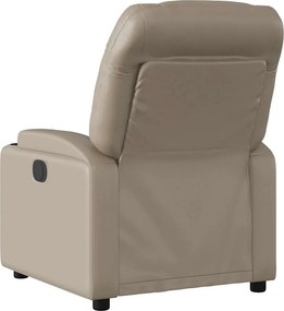 Elektrické polohovací křeslo cappuccino umělá kůže 3204650