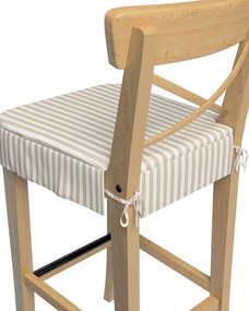 Sedák na židli IKEA Ingolf - barová barva béžová látka vzorované