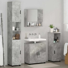 Sada koupelnového nábytku 4 ks Betonově šedá 61 x 35 x 64 cm 3392966