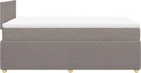 Box spring postel s matrací taupe 120x190 cm textil 3287392