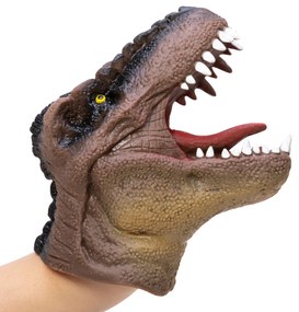 Schylling Maňásek na ruku Dinosaurus - hnědý
