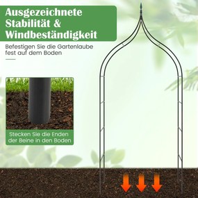 Costway Rose arch kovový zahradní oblouk v gotickém stylu oblouková růže