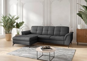 XXXLutz ROHOVÁ SEDAČKA, textil, kůže, černá Sit & More - Sedací soupravy - 000144016324