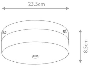 Elstead TAMAR-F-M-PG-LED Koupelnové stropní svítidlo TAMAR 1xGX53/5,7W/230V IP44